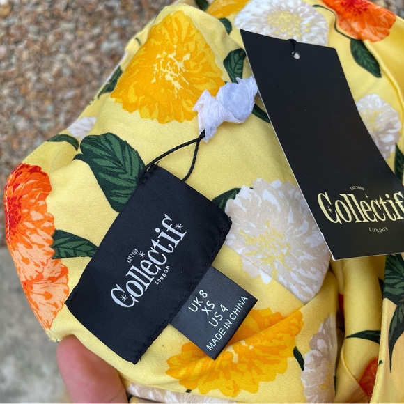 Collectif | Dresses | Collectif London Uk Frances Sunny Floral Swing ...
